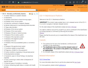 ICD-11 implementation package | dx revision watch